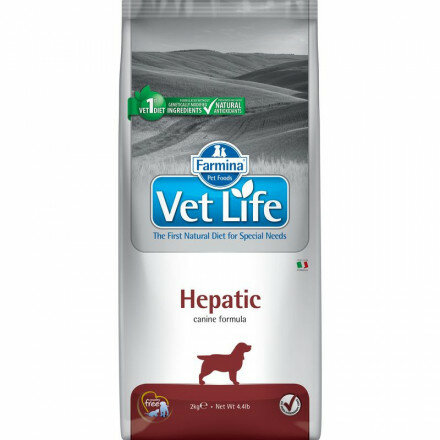 VET LIFE diet dog hephatic 2 кг