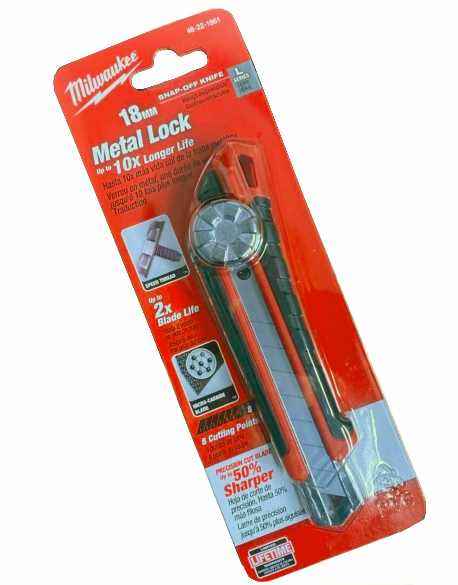 Нож с сегментированным лезвием Milwaukee 18 мм, 48221961