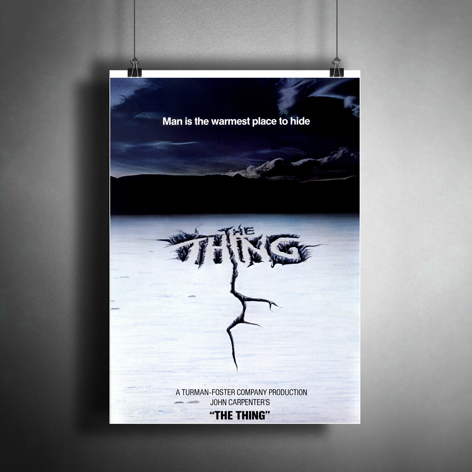 Постер плакат для интерьера "Фильм ужасов: Нечто (The Thing)" / Декор дома, офиса, комнаты, квартиры A3 (297 x 420 мм)