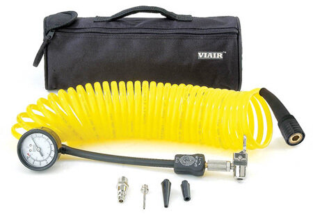 Шланг для подкачки колес VIAIR, с манометром, до 7атм, 7,6 м