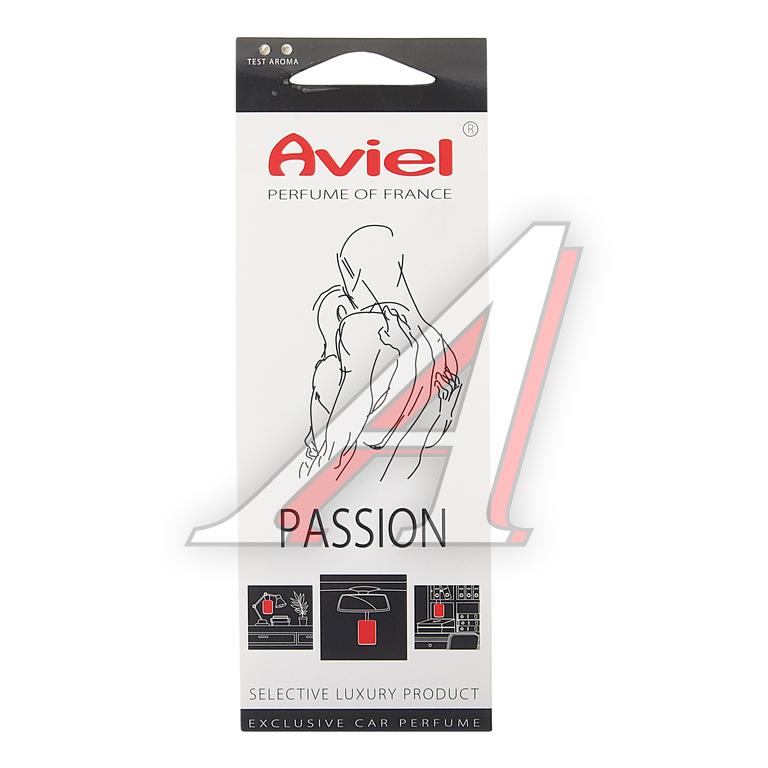 Ароматизатор подвесной картонный (Passion) Perfume of France AVIEL