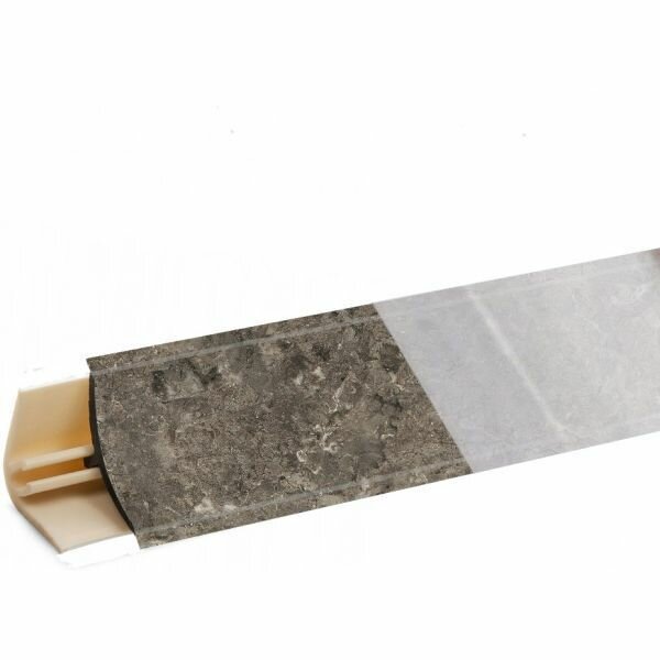 Плинтус для столешницы Korner LB15 с кабель-каналом мягкий край 15х15x3000мм ПВХ