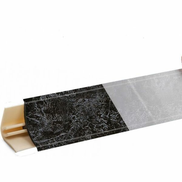 Плинтус для столешницы Korner LB15 с кабель-каналом мягкий край 15х15x3000мм ПВХ