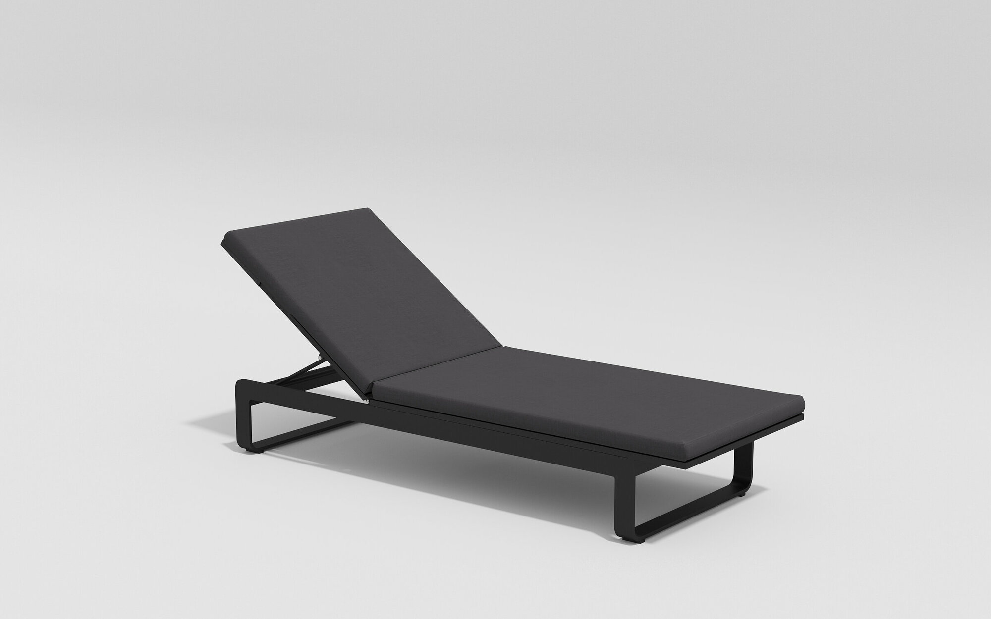 Шезлонг Gardenini Villino, всесезонный, с матрасом, металлический, 200х70х35см