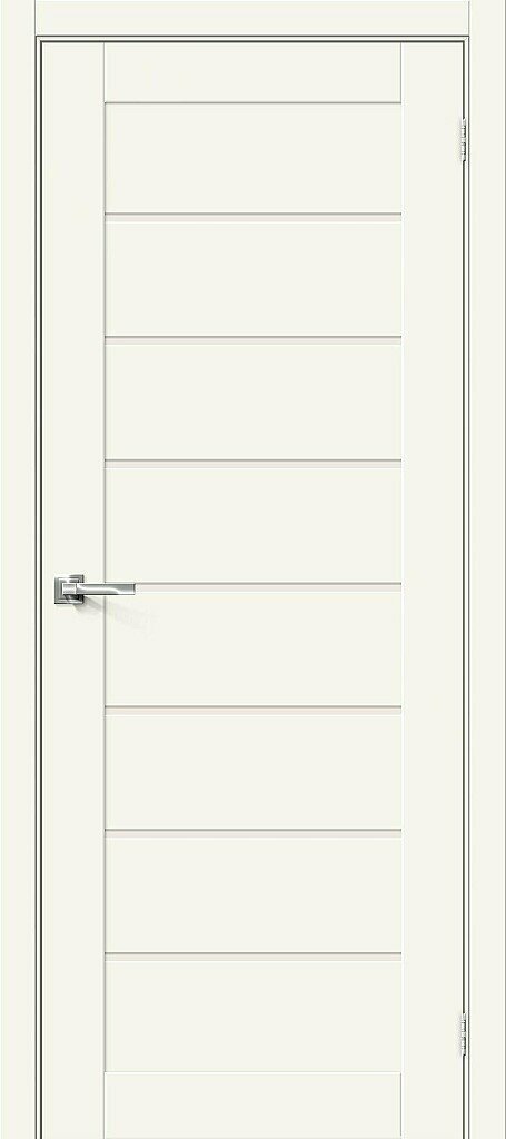 Дверь Браво-22 / Цвет Alaska / Стекло Magic Fog / Двери Браво