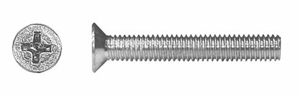 Винт М6х20 потайная головка (10шт) пакетик