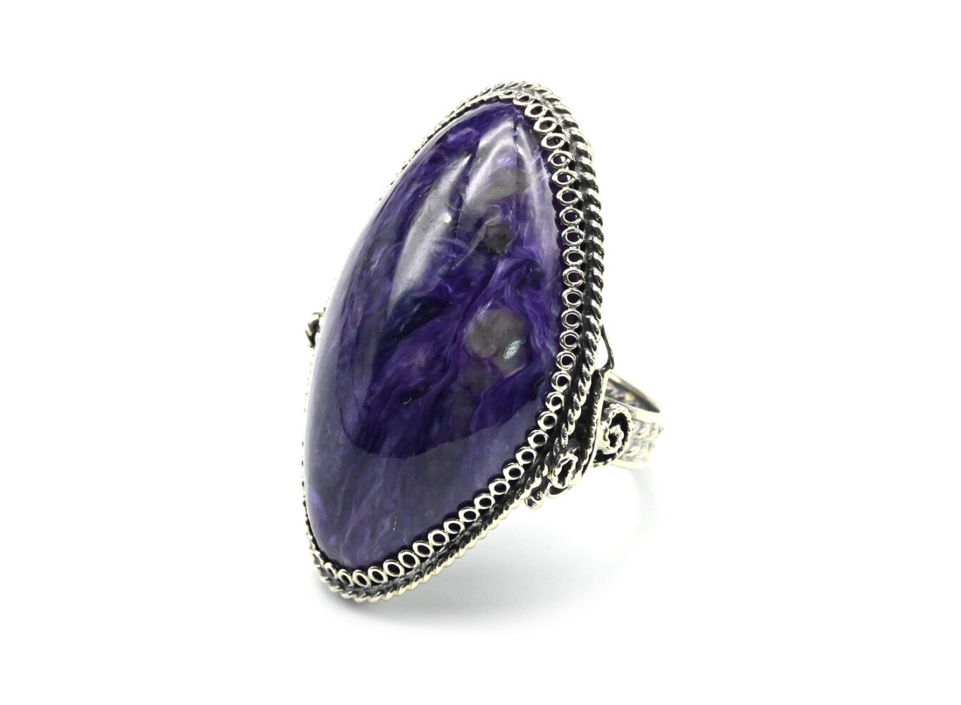 Кольцо, чароит