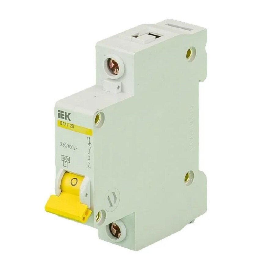 Автоматический выключатель IEK BA47-29 MVA20-1-001-C C1 1P 1A 4.5kA