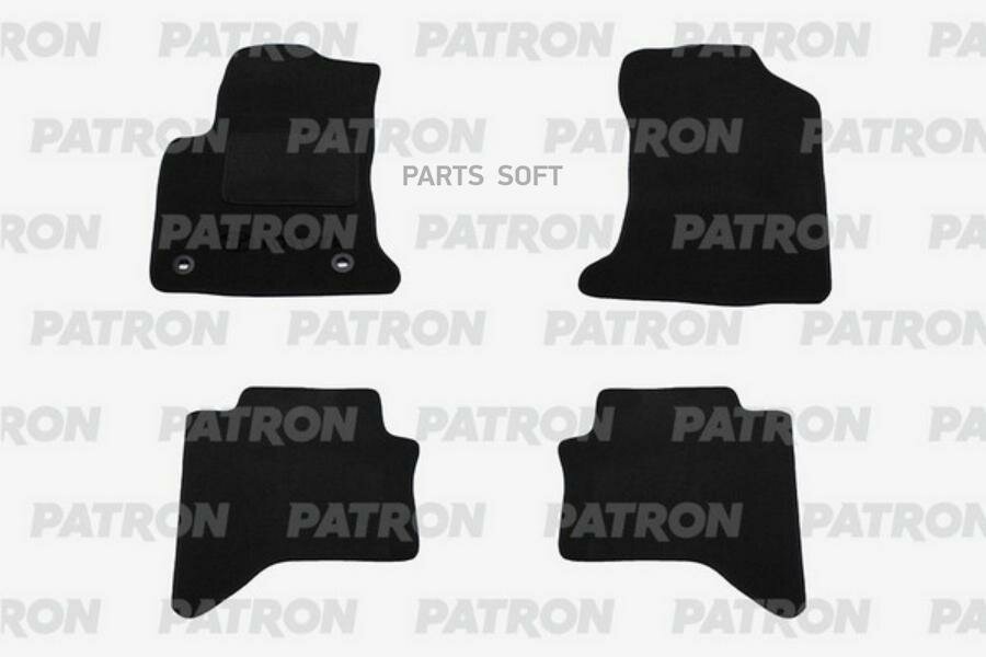 Комплект автомобильных ковриков текстильных TOYOTA Hilux 2015-2018 PATRON арт. PCC-TOY0070