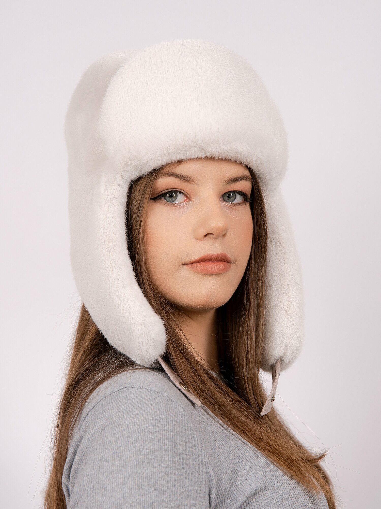 Шапка-ушанка для женщин