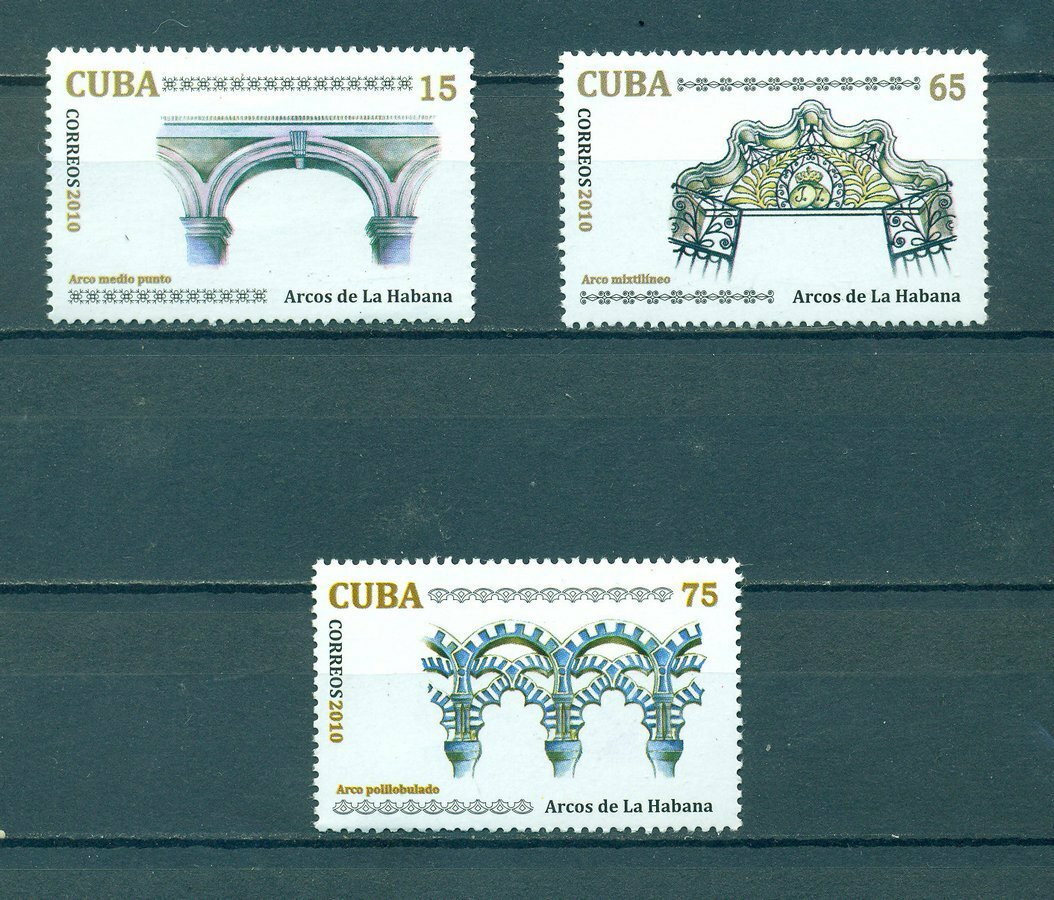 Почтовые марки Куба 2010г. "Историческая архитектура" Архитектура MNH