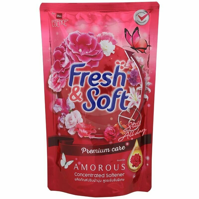 LION Essence Fresh & Soft Кондиционер для белья 500мл "Amorous" концентр.