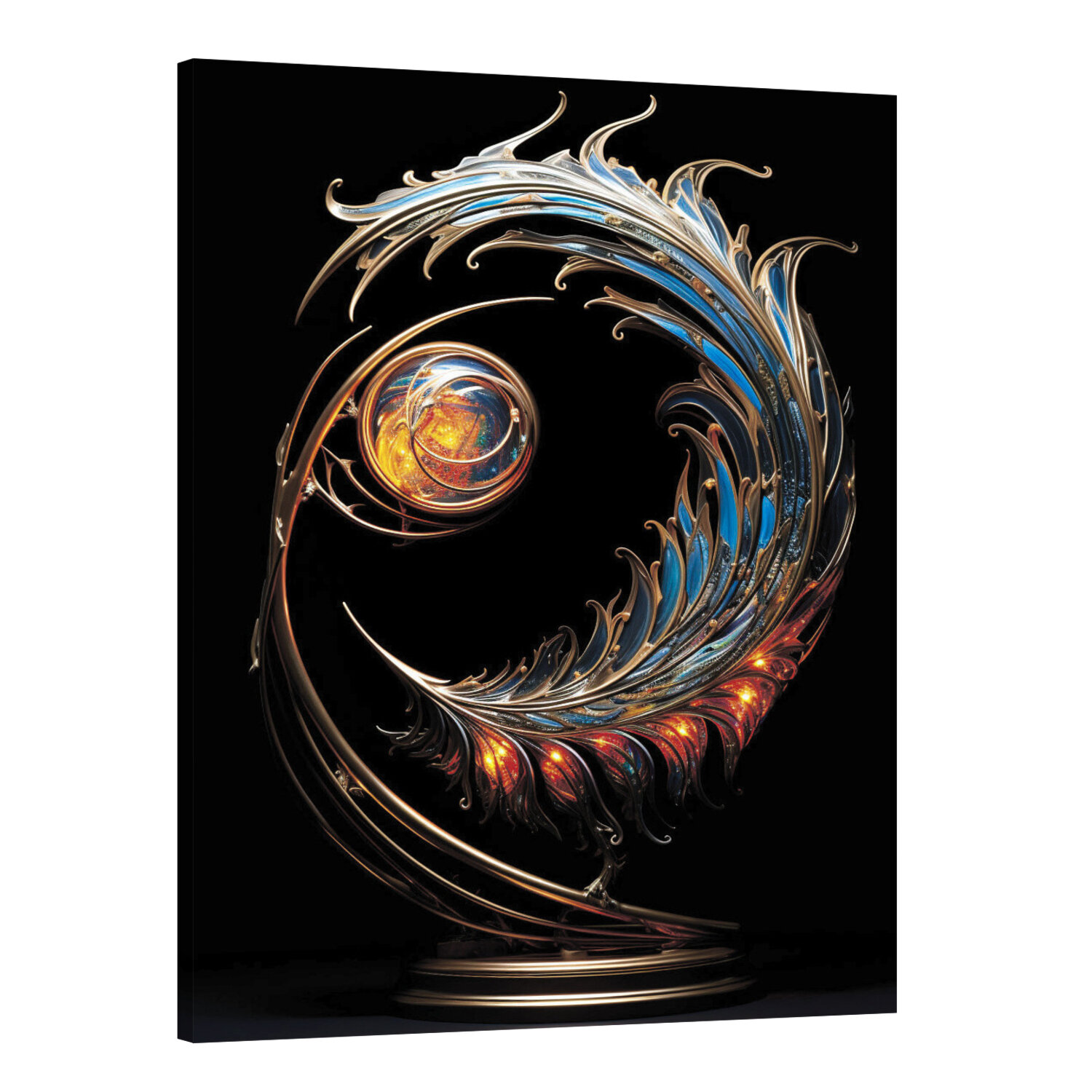 Интерьерная картина 50х70 "Лунная жар-птица"