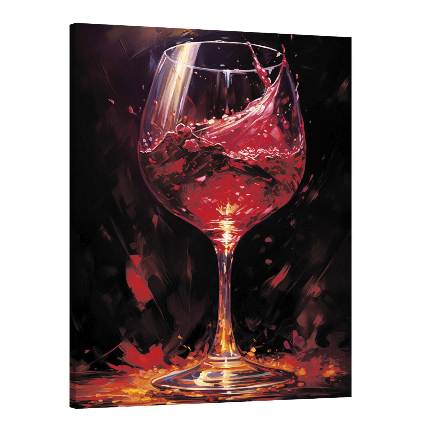 Интерьерная картина 50х70 "Вино мечтателя"