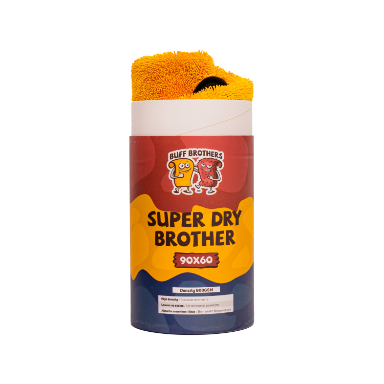 BUFF BROTHERS микрофибра для сушки SUPER DRY BROTHER GOLD 90x60