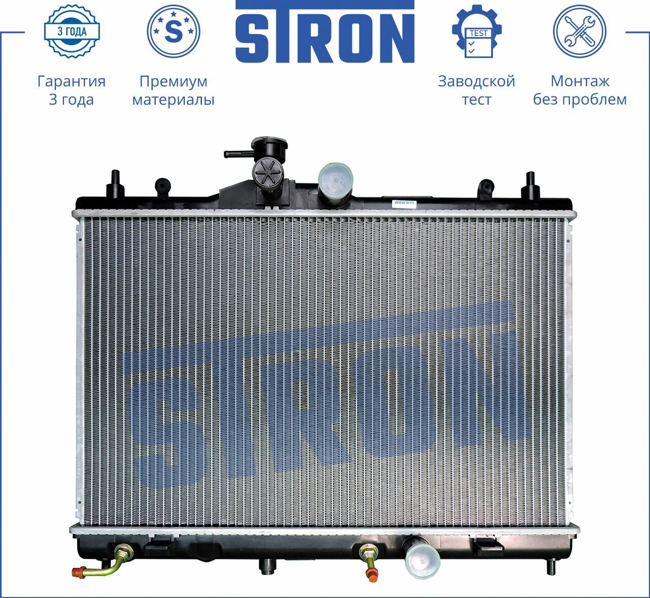 Радиатор охлаждения двигателя STRON для автомобиля NISSAN SENTRA VII, TIIDA I, арт. STR0020