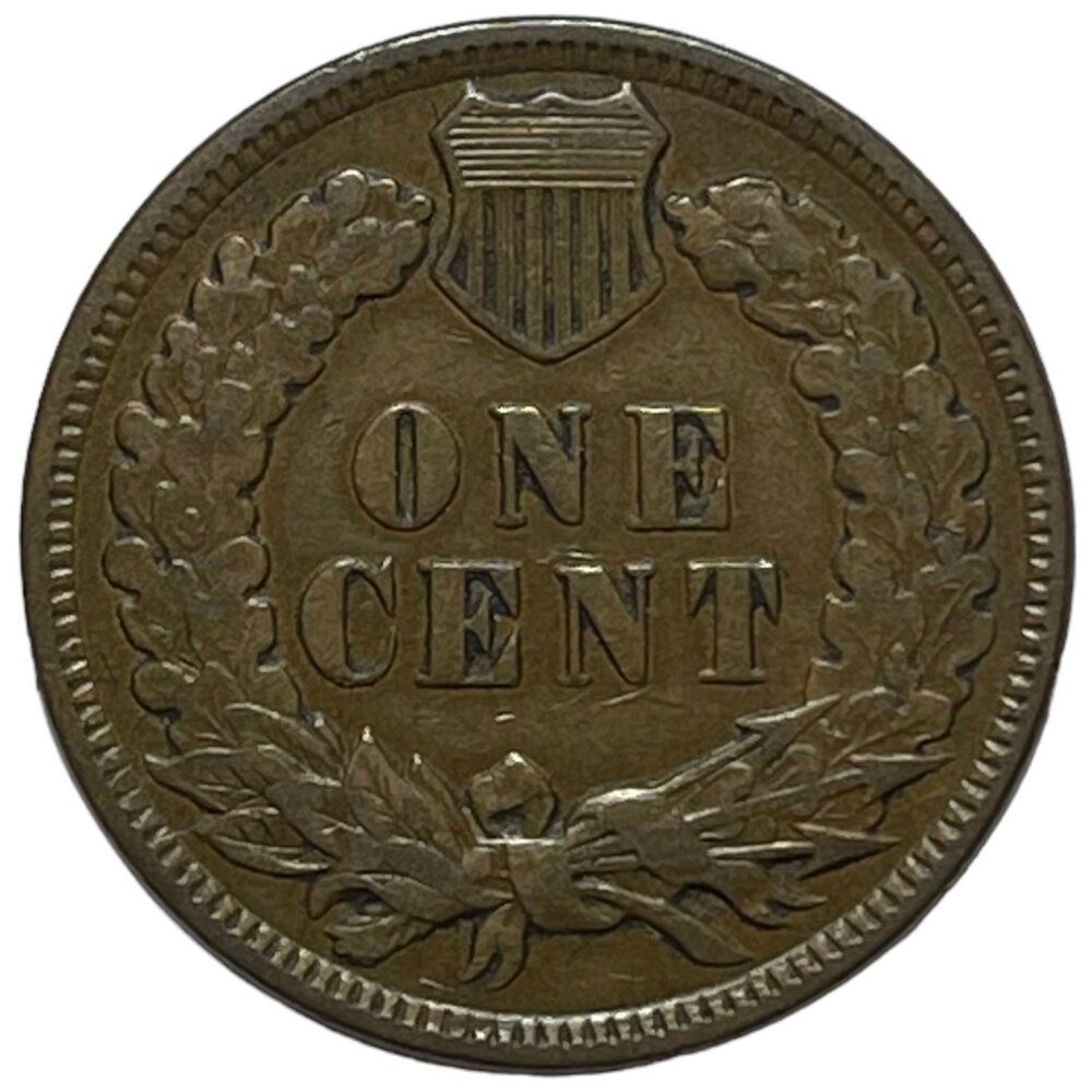 США 1 цент 1908 г. (Голова индейца)