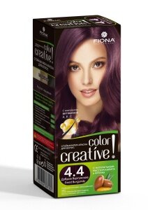 Краска для волос Fiona Creative color тон 4.4 , Доброе бургундское