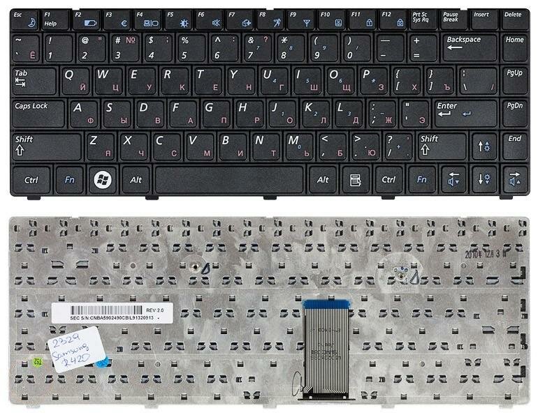 Клавиатура для ноутбука BA59-02490C, для ноутбука Samsung R440, R470, черная, MB002329