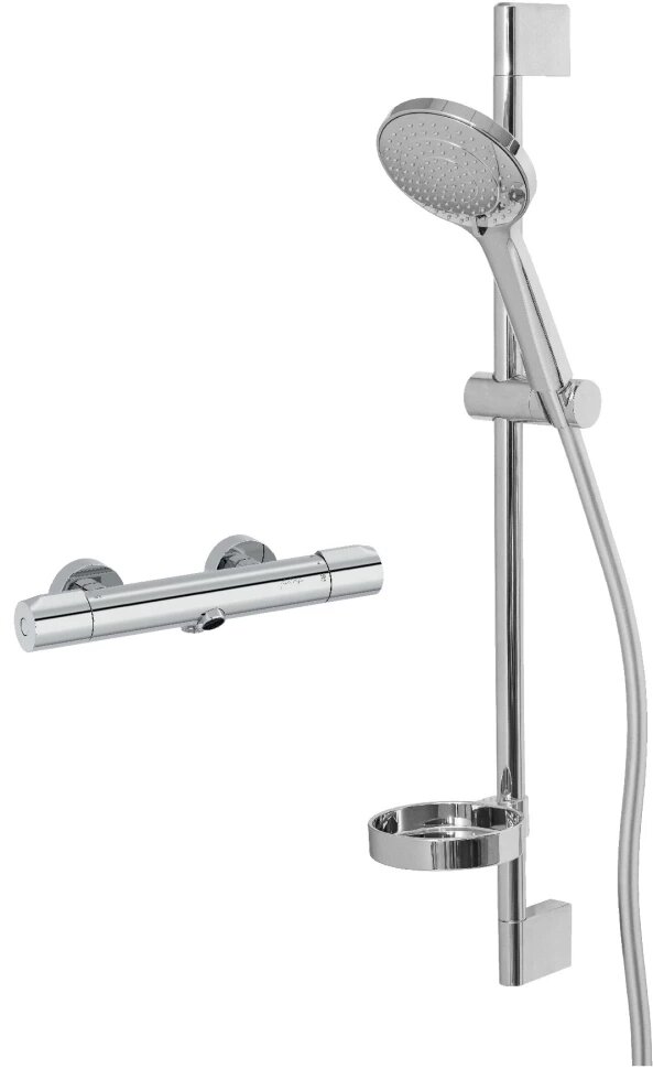 Термостат для ванны Jacob Delafon Metro E24395-CP + E32910-CP