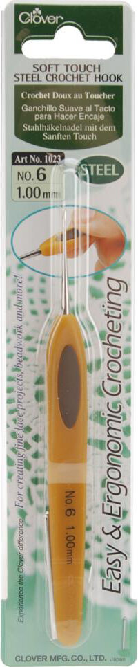 Clover - эргономический крючок для вязания размер 1mm