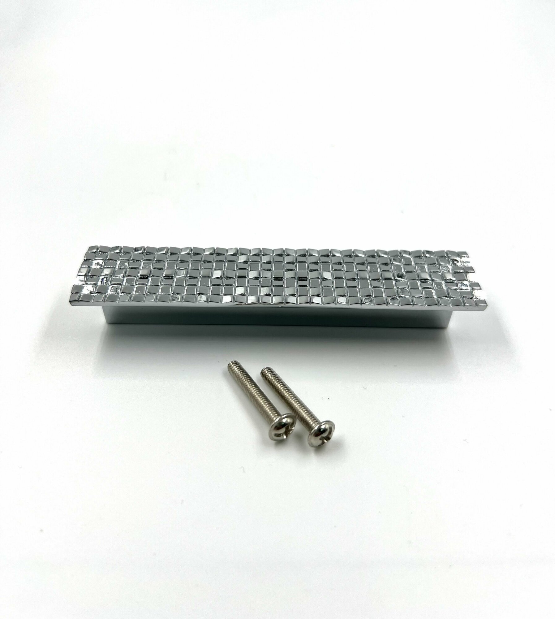 Ручка мебельная (10 шт) для кухни, шкафа, гардероба Loid 715 CP 115х24мм Хром (96 мм межцентровое)