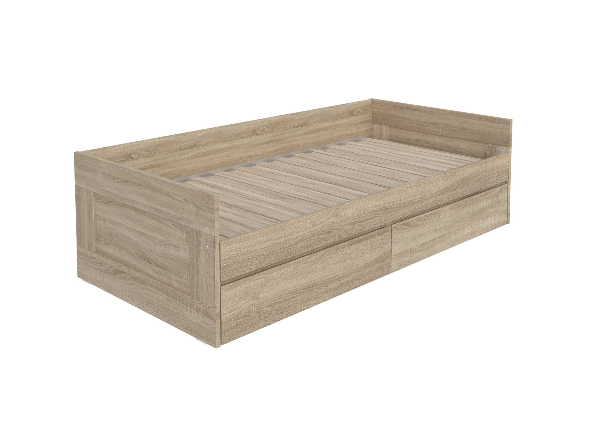 Кровать раздвижная Гуд Лакк Сириус 90х200 (ящики без ручек) Дуб Сонома