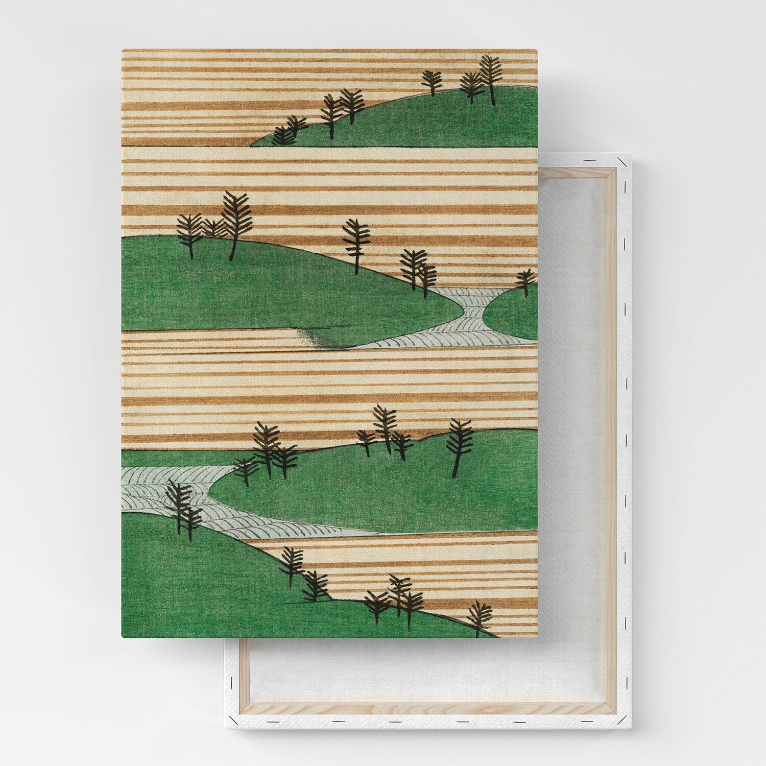 Картина на холсте, репродукция / Shin Bijutsukai - Landscape / Размер 80 x 106 см