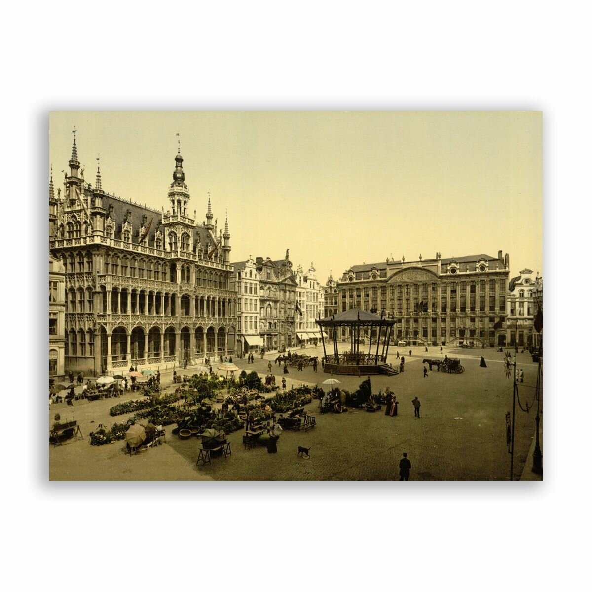 Постер, плакат на бумаге / La Grande Place, Brussels, Belgium / Размер 30 x 40 см