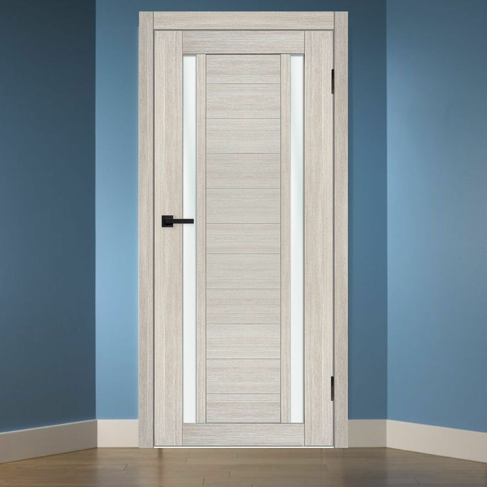 Дверь межкомнатная Гамма Капучино Paputin's Doors 700 х 2000 мм Остекленная