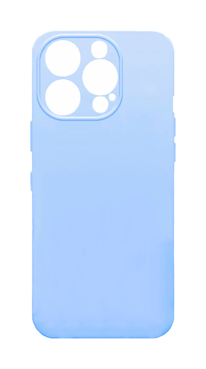 Чехол-накладка Borasco MicroFiber Case для смартфона iPhone 15 Pro Max, голубой