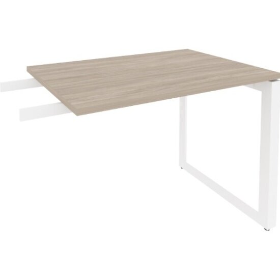 Брифинг-приставка Riva на О-образном м/к O. MO-BR-9 Дуб аттик/Белый металл 980*720*750 (Onix Direct)