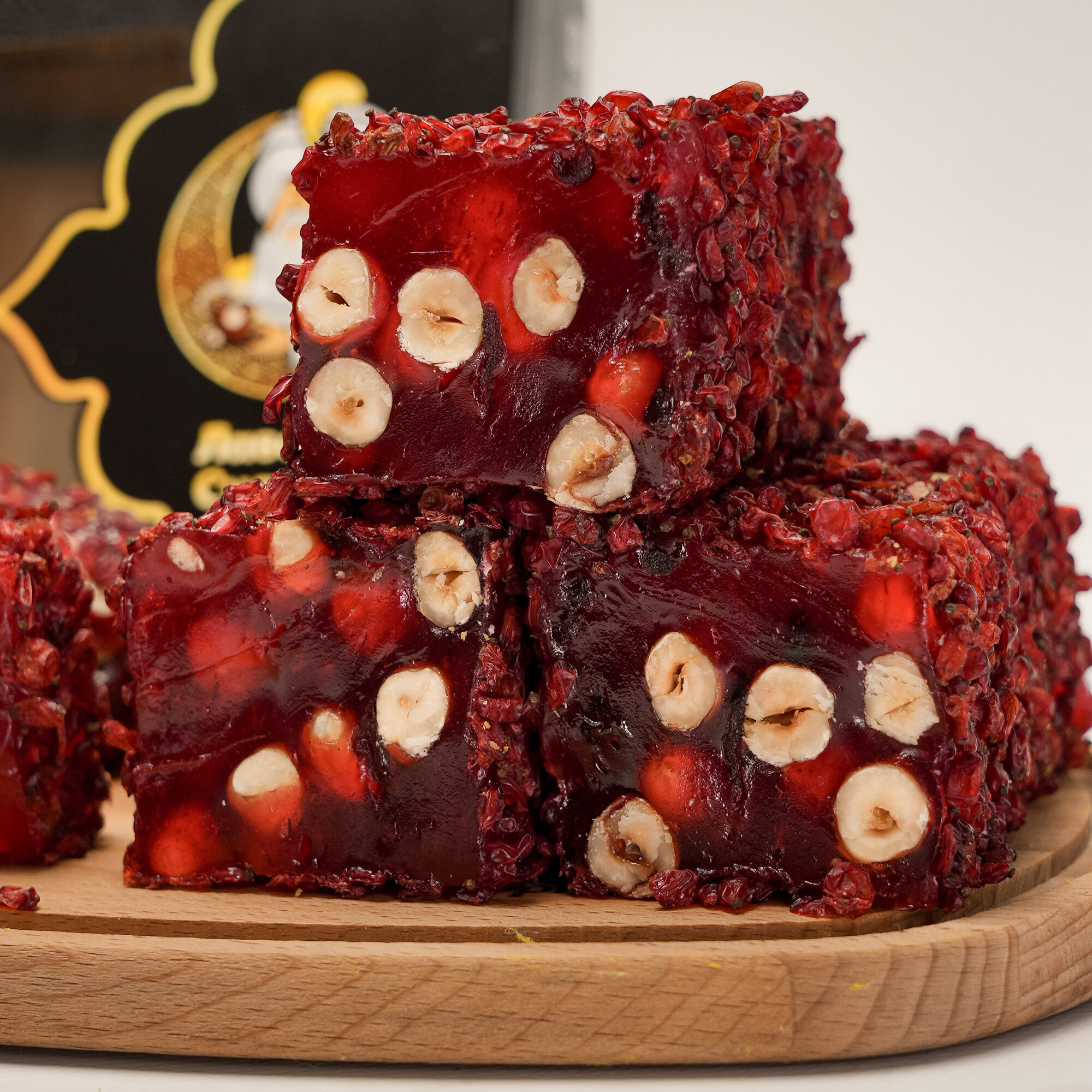 Лукум барбарис, фундук, гранат 500 гр. Турция