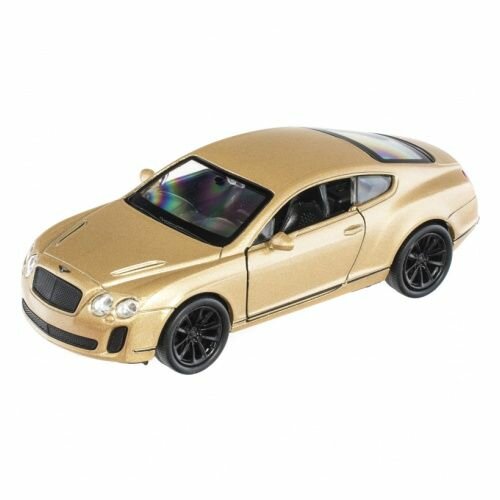 Машинка металлическая 1:38 Бентли Континенталь Bentley Continental Supersports золотой