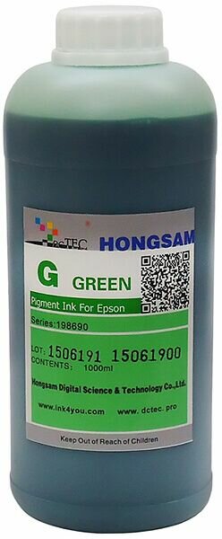 Чернила DCTec пигментные Epson Pro7900 Green (зеленый) 1000 мл