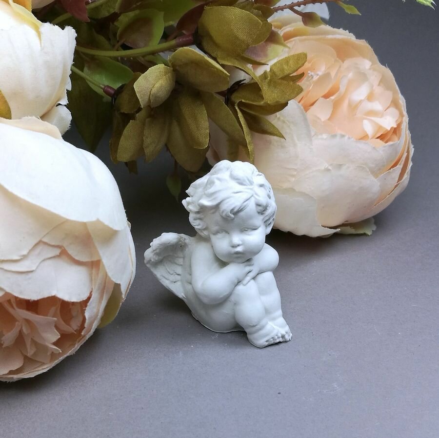 Статуэтка фигурка мальчик Ангел малый, 5.7см, ручная работа