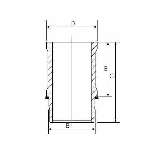 Гильза цилиндра, GOETZE 14-636600-00 (1 шт.)
