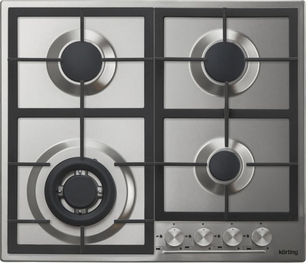 Встраиваемая газовая панель KORTING HG 665 CTX, официальная гарантия