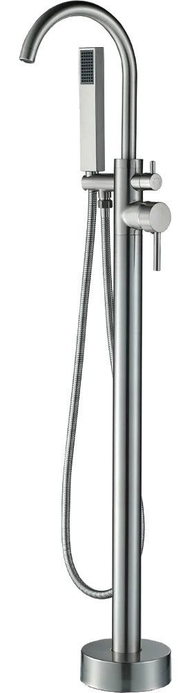 Напольный смеситель для ванны с душем BOCH MANN Braies BM8922 матовый никель /8922