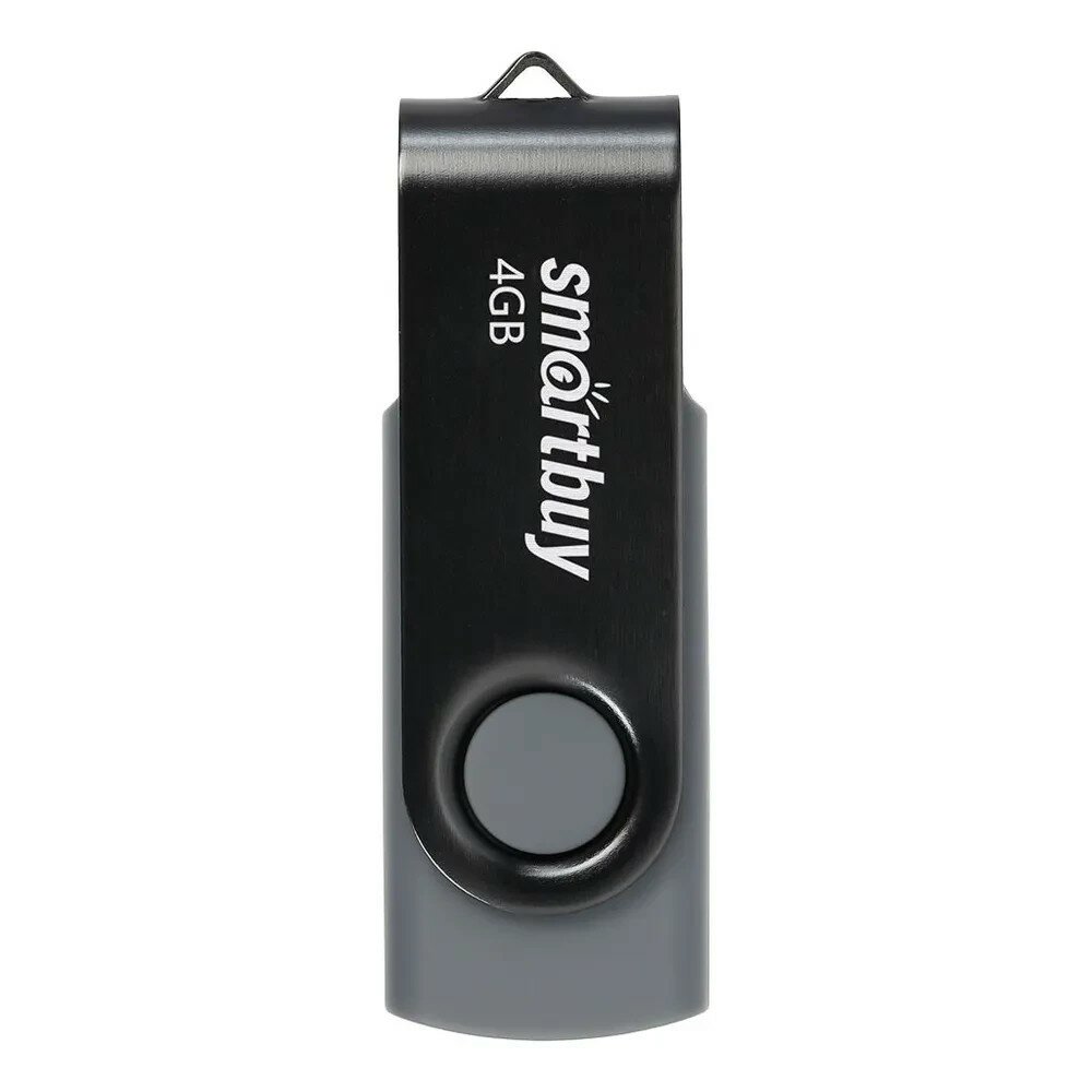 Флешка USB Flash Smartbuy SB004GB2TWK, Черный 4 ГБ