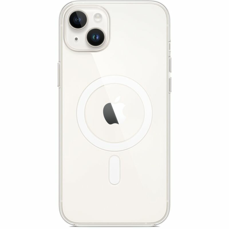 Чехол Apple Clear Case with MagSafe для iPhone 14 Plus прозрачный (запрет продаж B2CC-24490)