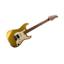 Mooer gtrs s801 gold электрогитара со встроенным процессором, hss, клен, золотистый цвет