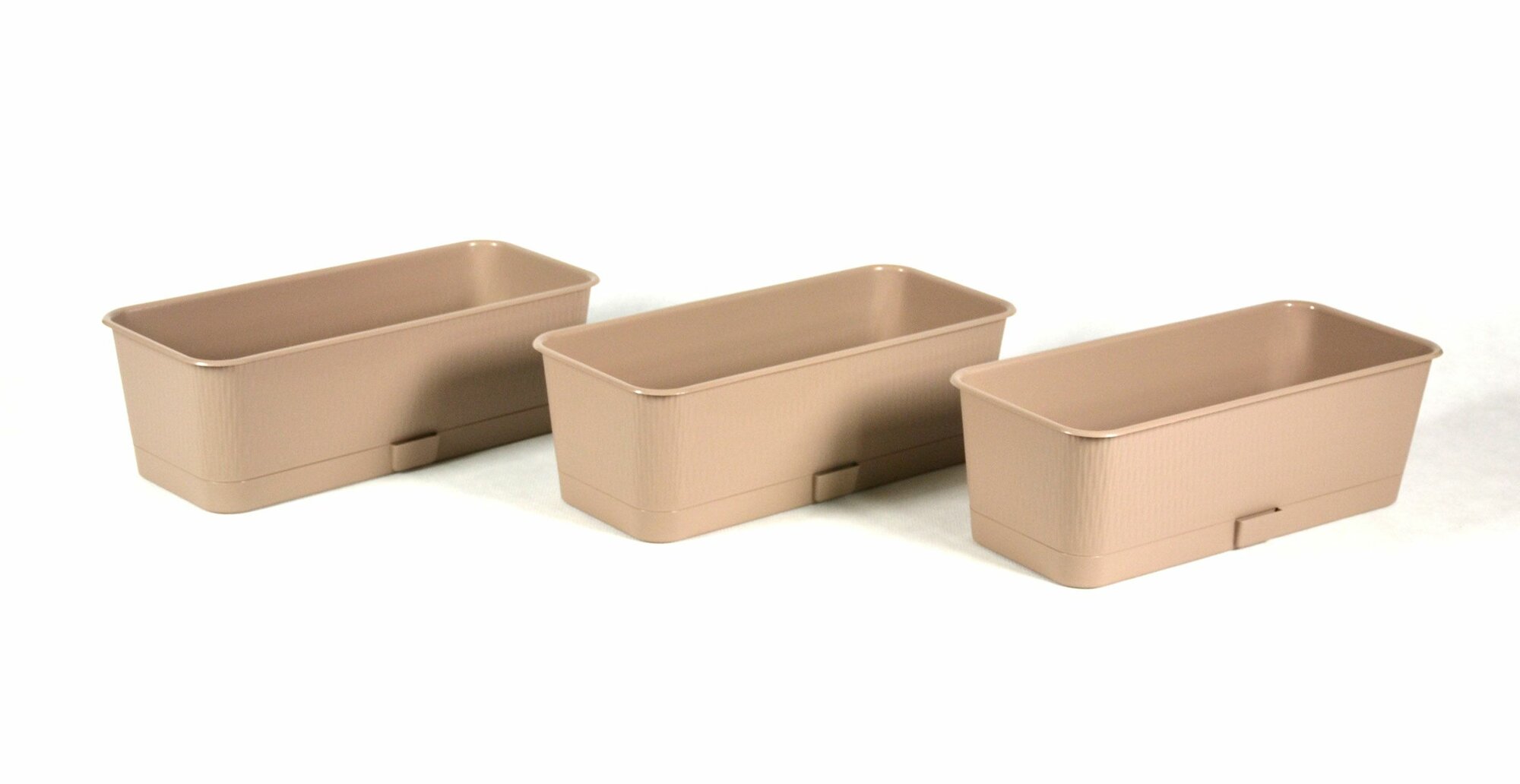 Балконный ящик Прованс, 40x17x13см, 6л, фраппе / 3шт