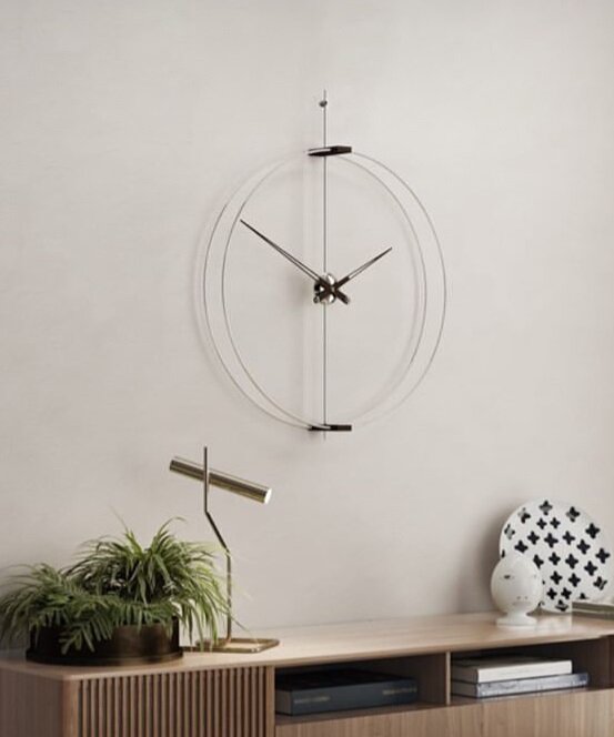 Часы Nomon Special (75 см) (основание - венге в отделке белый фиберглас/стрелки венге)