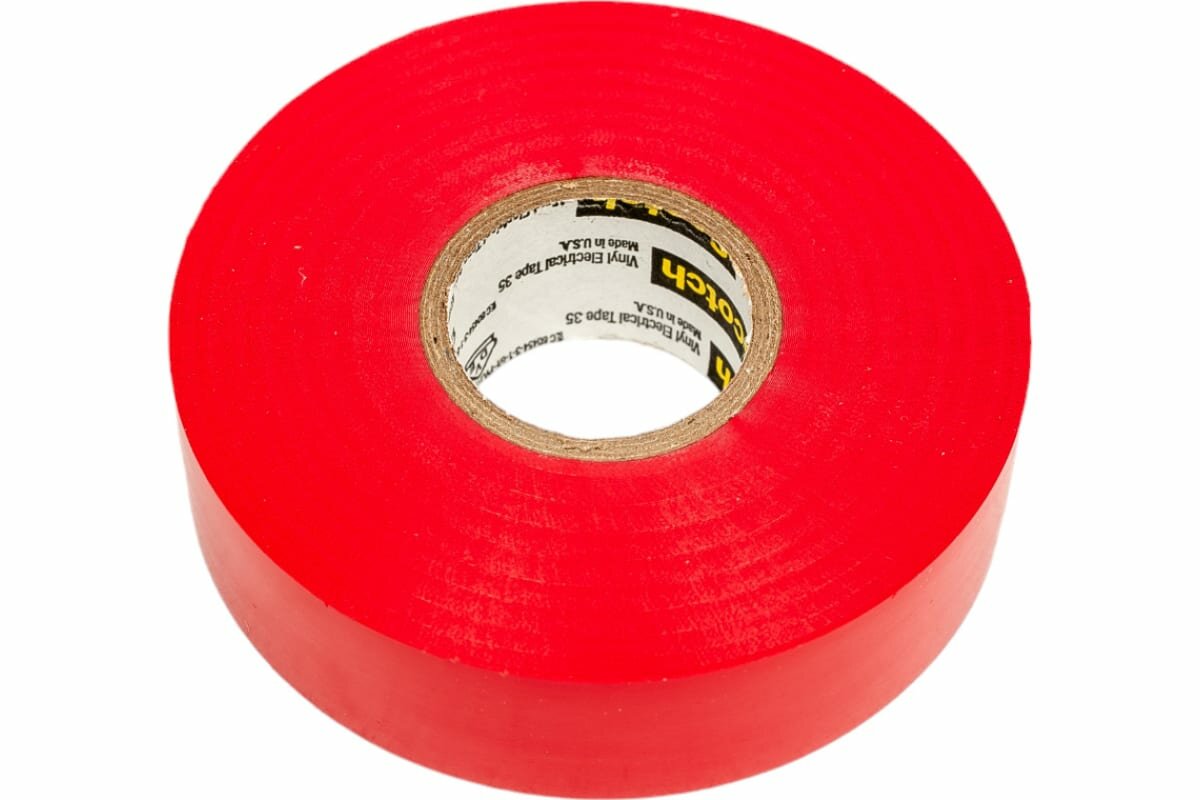 3M Scotch 35 красная изоляционная лента 19 мм х 20 м х 0,18 мм код 7100238735