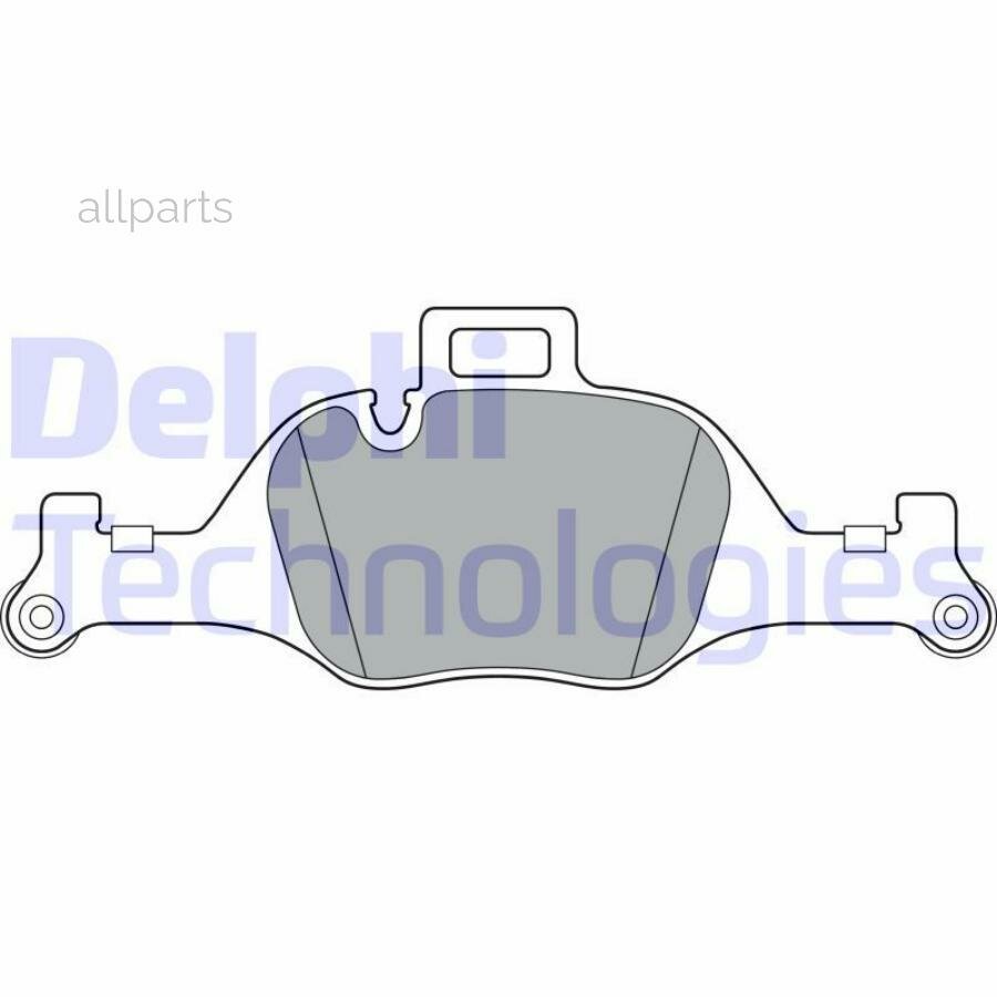 DELPHI LP3299 Колодки торм. пер. (WVA 25900/25901 18,9 mm.)