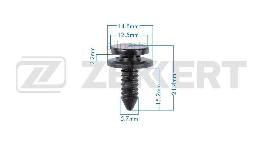 ZEKKERT BE-3751 Клипса крепёжная VAG (миним. кол-во заказа 10 шт)