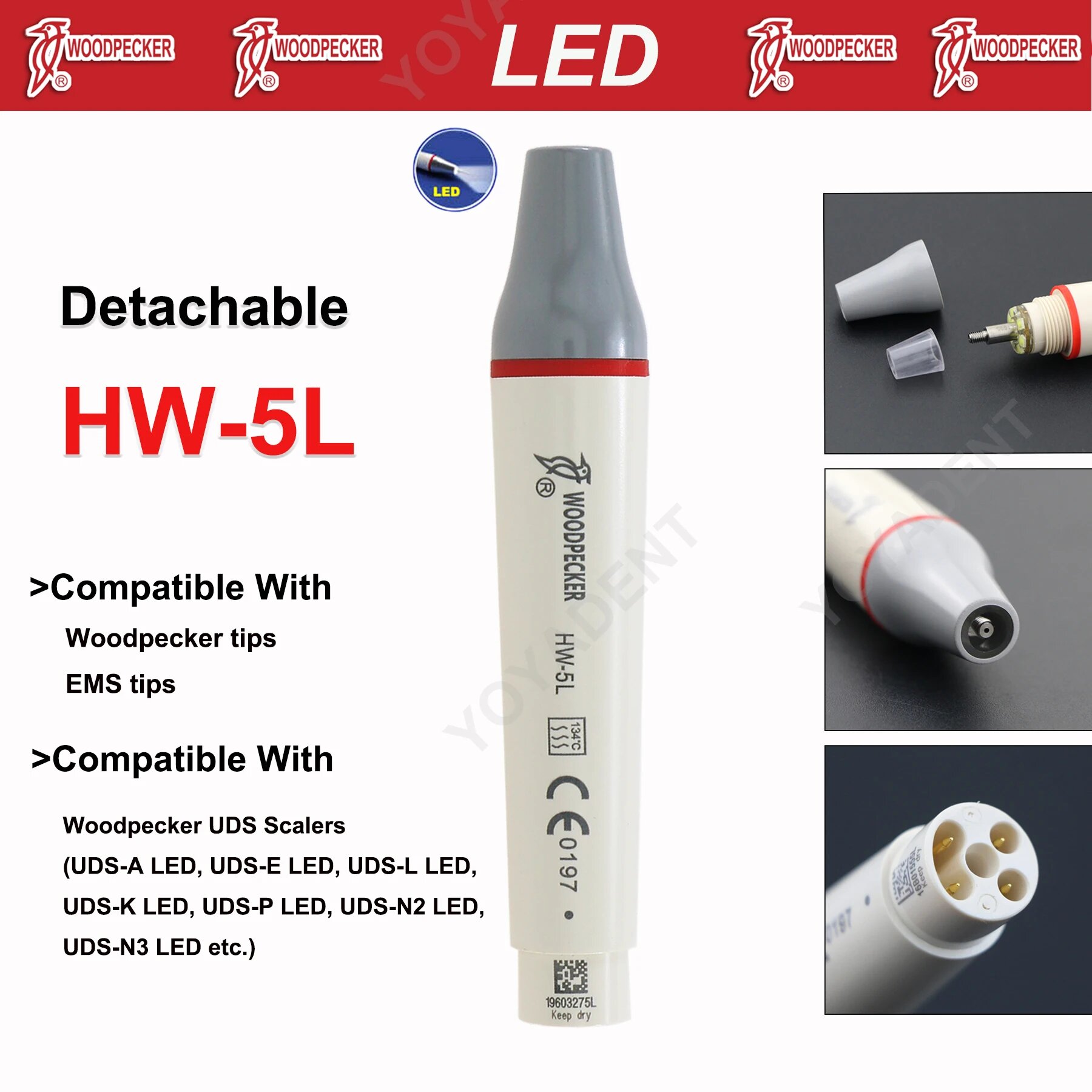 Woodpecker DTE Ультразвуковой Скалер HW-5L