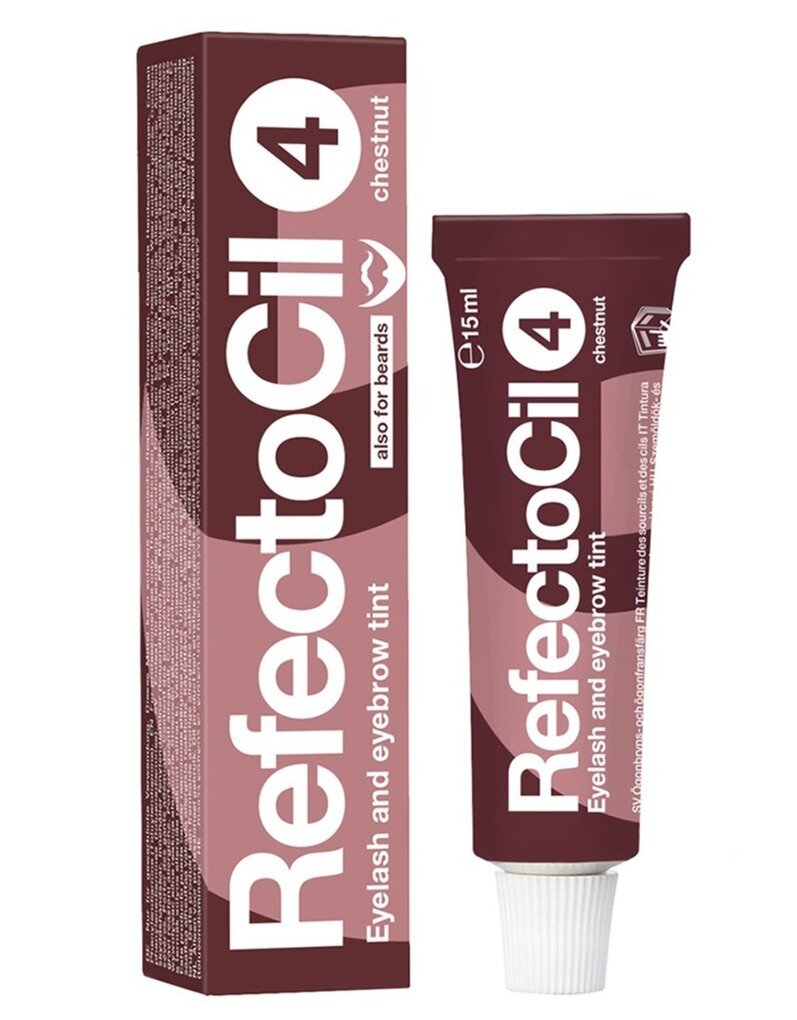 RefectoCil Крем-краска для бровей и ресниц №4 Chestnut (каштановый) 15мл