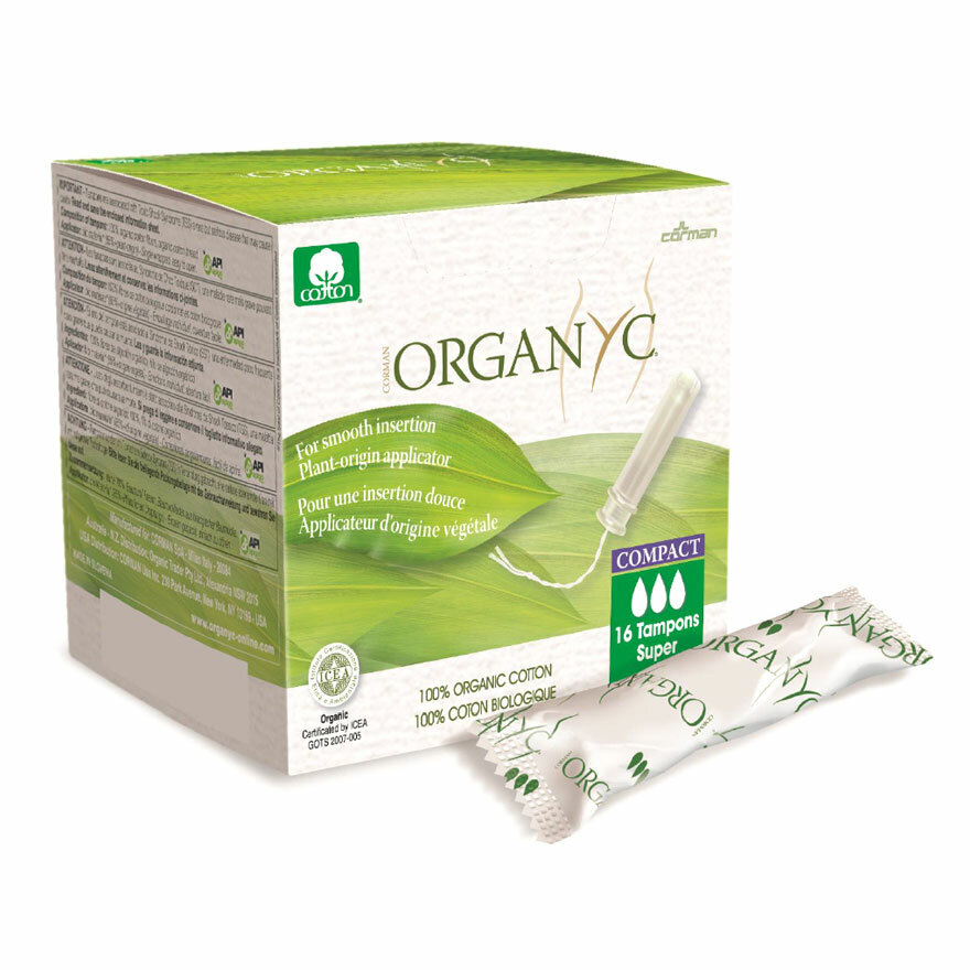 Тампоны с компактным аппликатором Super (3 капли) 16 шт, Organyc (Органик)